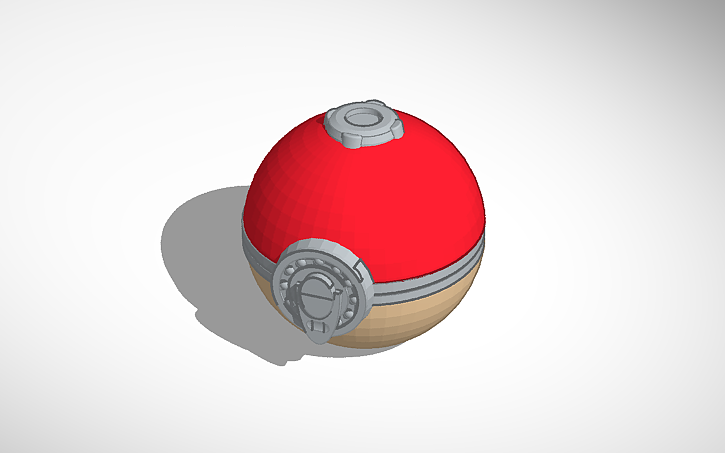 3D design hisuian pokeball | Tinkercad
