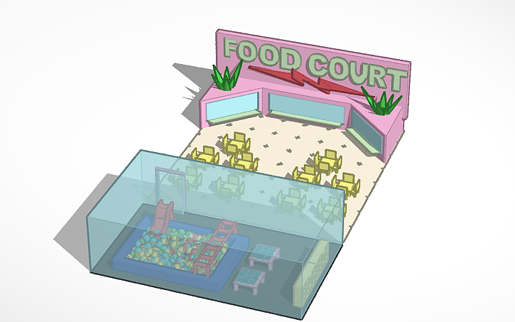 3D design Family Food Court CAD 2 | Tinkercad