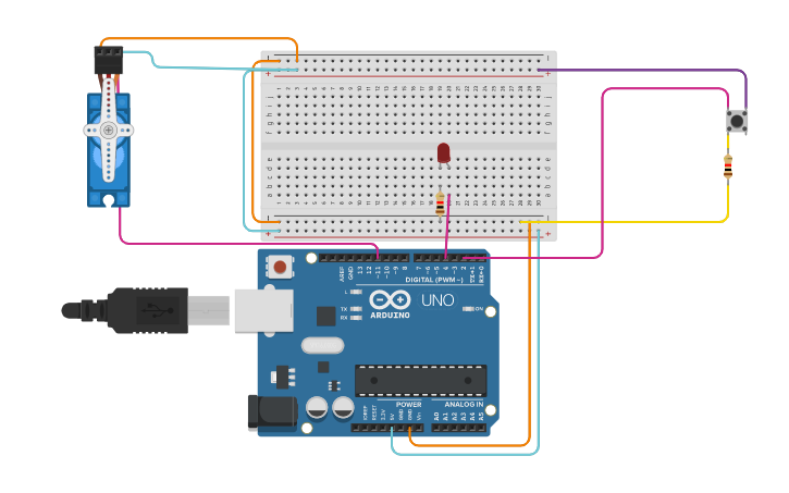 Circuit design Projeto de aula 2 | Tinkercad