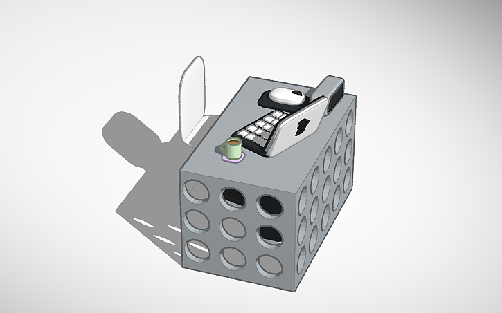 3D design Office desk - Tinkercad