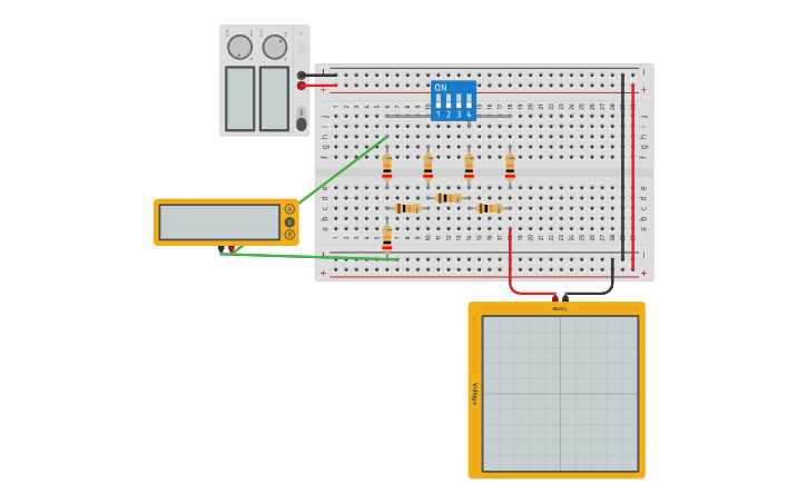 Circuit Design Copy Of R2r Dac With Arduino Sawtooth Wave Tinkercad