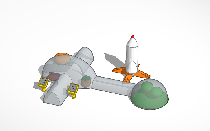 3D design Moonbase - Tinkercad 3D design Moonbase - Tinkercad
