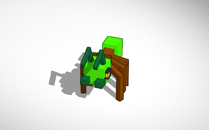 3D design Minecraft Weaver Ants (Green) | Tinkercad