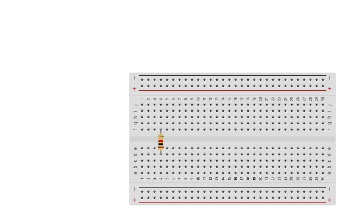 Circuit design TEMPLATE Resistores e código de cores | Tinkercad
