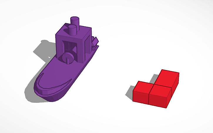 3D design Fishing Boat - Tinkercad