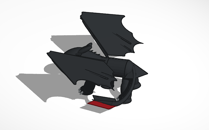 3D design Toothless - Tinkercad