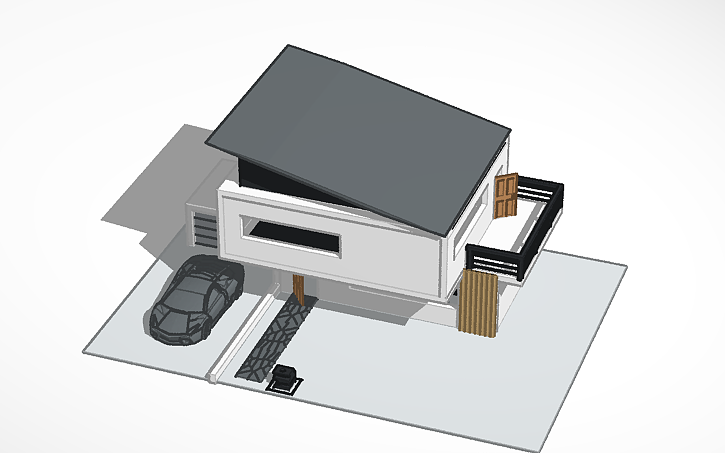 3D design Modern House | Tinkercad
