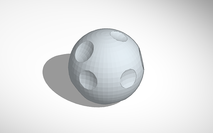 3D design The Moon | Tinkercad
