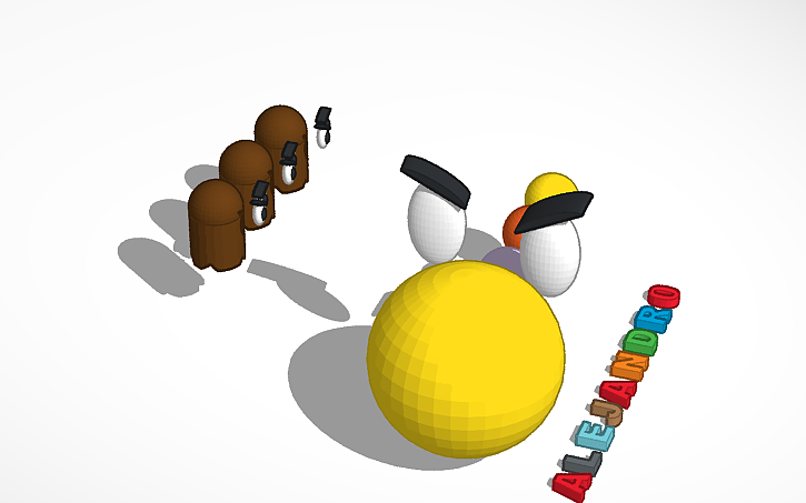 3D design Pacman - Tinkercad