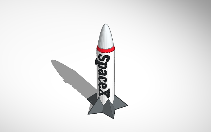 3D design SpaceX(just a imagination of SpaceX) - Tinkercad