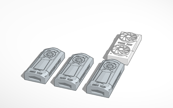 3D design GEFORCE Graphic Card - Tinkercad