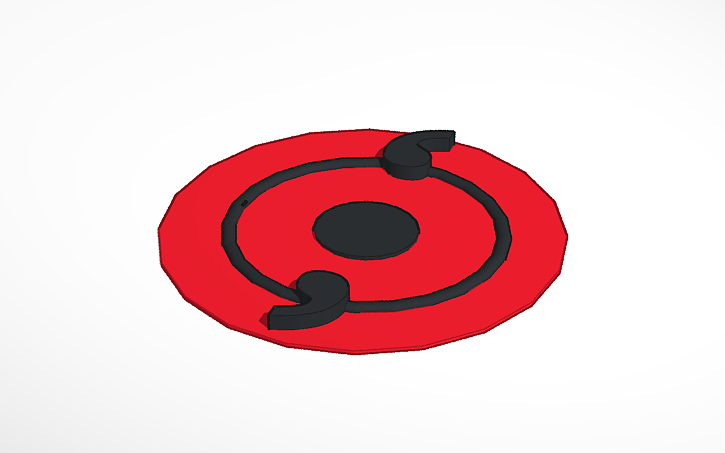 3D design sasuke's sharingan - Tinkercad