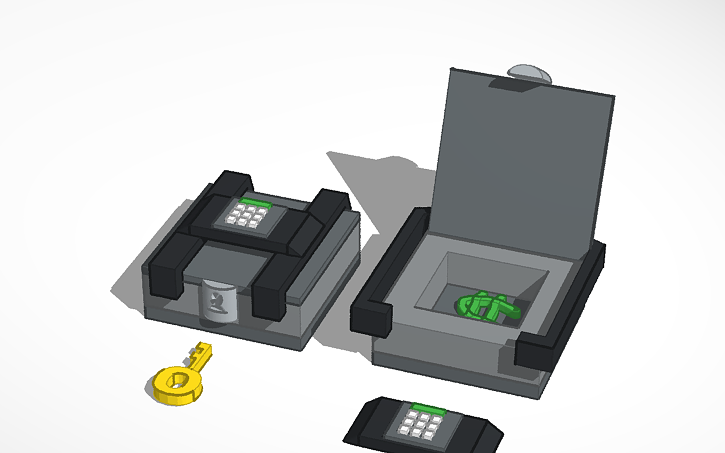 3D design Sturdy Box Challenge: The Safe - Tinkercad