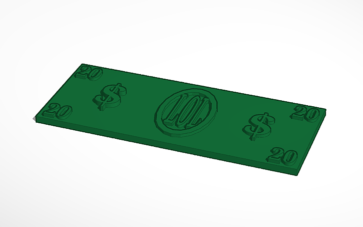 3D design Money money money - Tinkercad