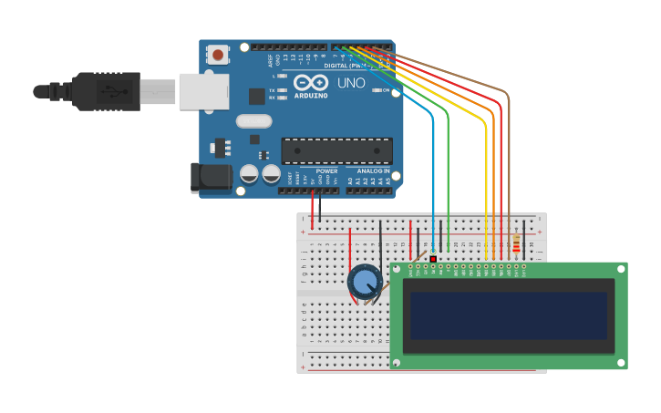 Circuit design Ejercicio de Arduino 8 - Grafico 3 - Tinkercad
