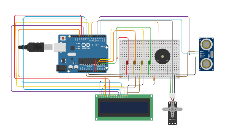 Circuit Design Water Quality Monitoring Tinkercad