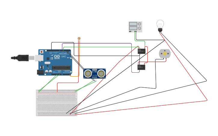 Circuit design smart home - Tinkercad