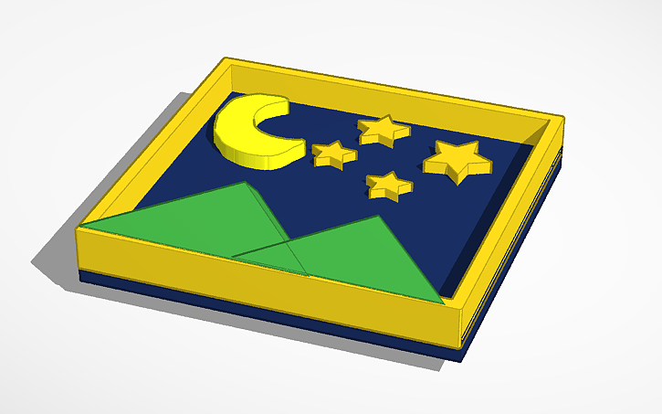 3D design Paper Art Style - Tinkercad