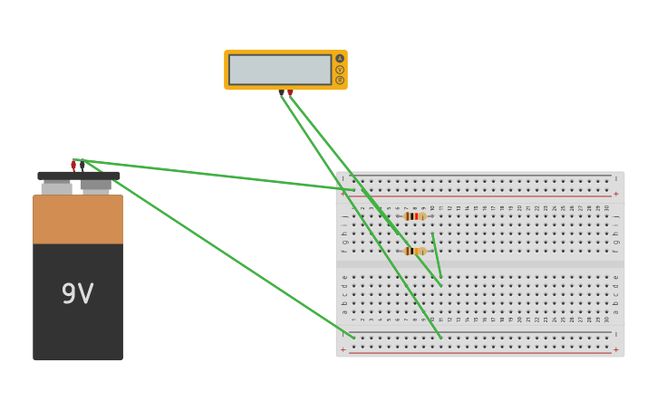 Circuit design INTENSIDAD PARALELO | Tinkercad Circuit design INTENSIDAD PARALELO | Tinkercad