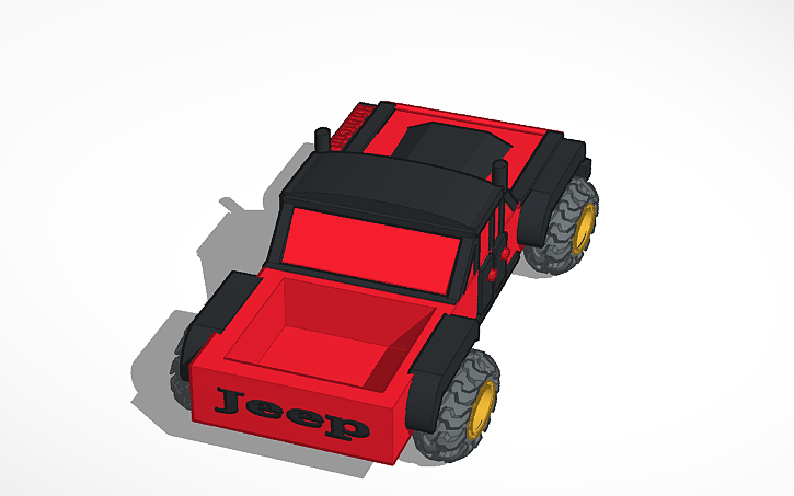 3D design Jeep Gladiator - Tinkercad
