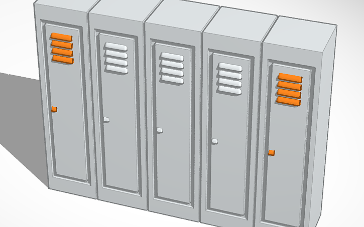 3D design Copy of Ho Scale Lockers - Tinkercad