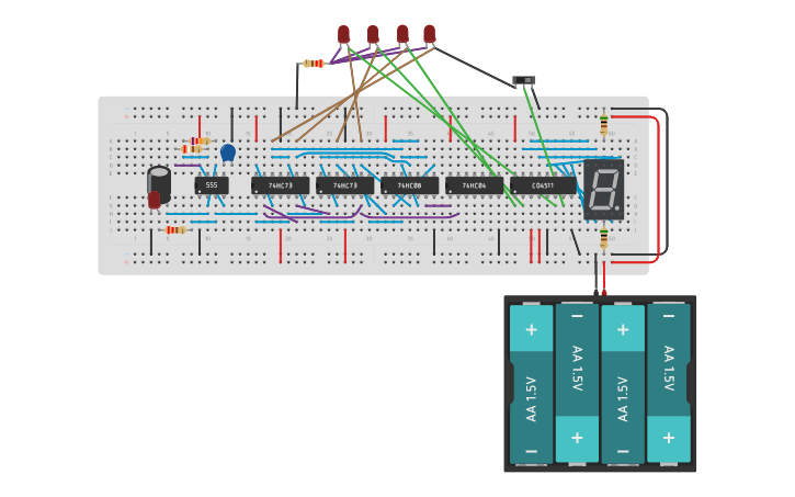 Circuit design EXP2 - Tinkercad