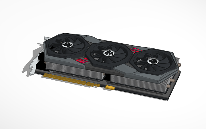 3D design MSI GEFORCE RTX 3090 Ti - Tinkercad