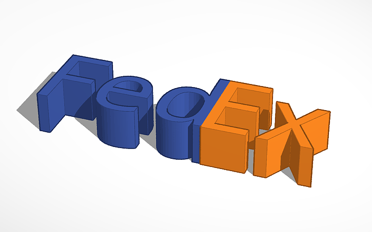 3D design FedEx | Tinkercad