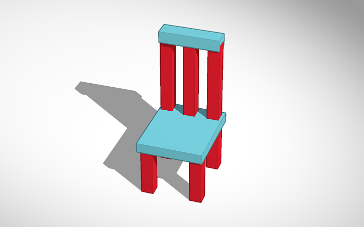 3D design chair - Tinkercad