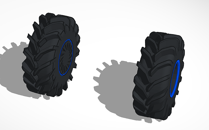 3D design mud tire - Tinkercad