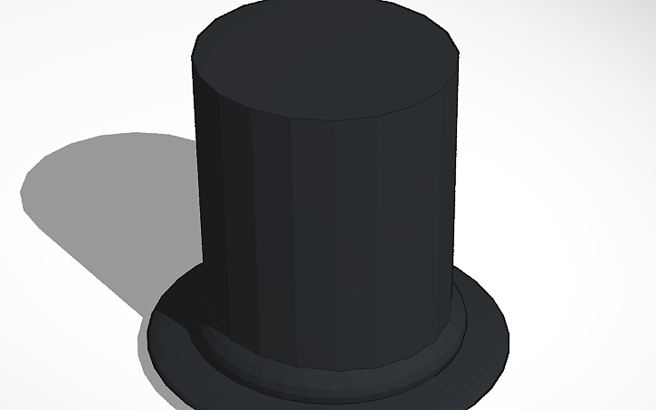 3D design top hat - Tinkercad