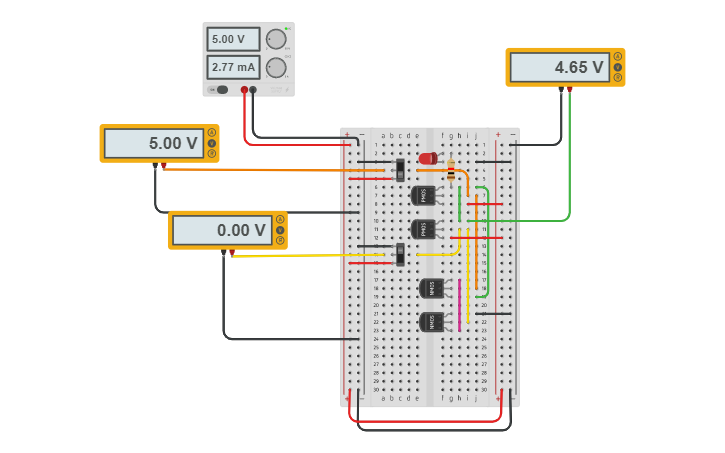 Circuit Design Tutorial Cmos Nor2 Tinkercad