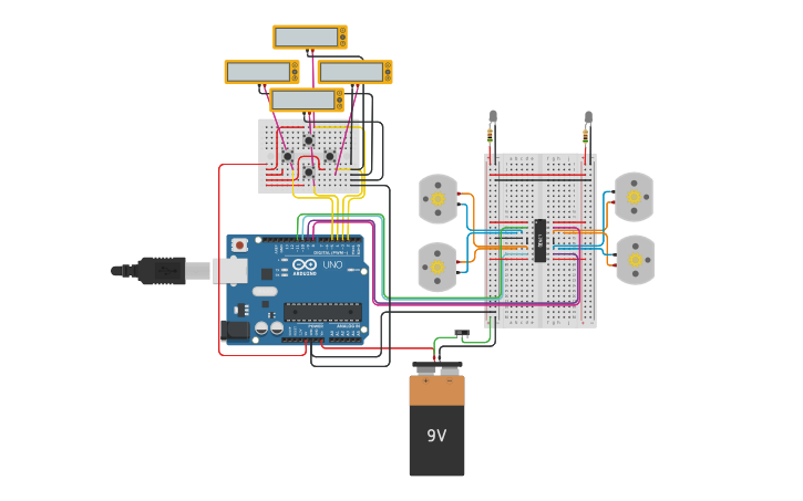 Circuit design OMG Konecne to funguje, neverim :D - Tinkercad