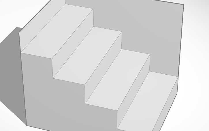 3D design Staircase - Tinkercad