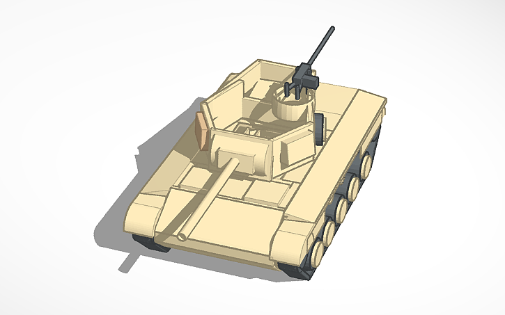 3D design M18 Hellcat(decent interior space) - Tinkercad