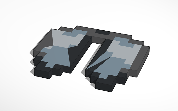 3D design MINECRAFT ELYTRA - Tinkercad