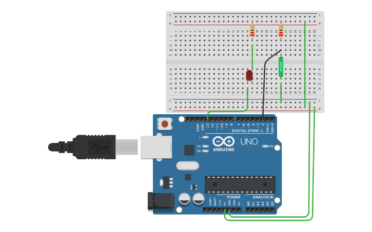 Circuit design mercury tilt switch - Tinkercad