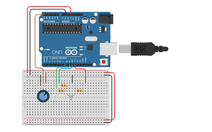 Circuit design led RGB | Tinkercad