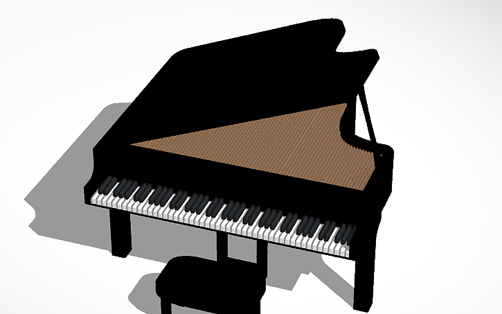 3D design Copy of Kuyruklu Piyano - Tinkercad