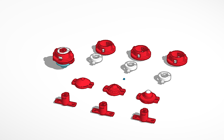3D design Beyblade drivers - Tinkercad