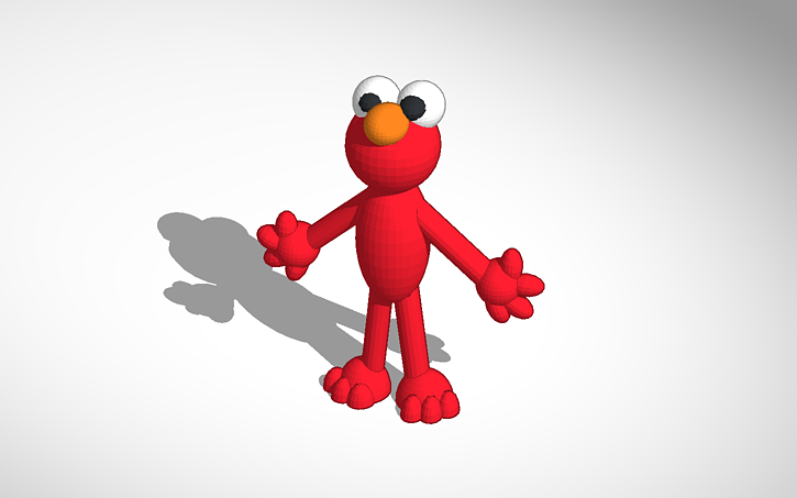 3D design awesome cute elmo | Tinkercad
