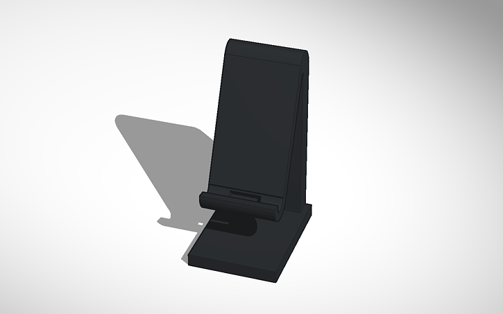 3D design iPhone Charging Stand - Tinkercad