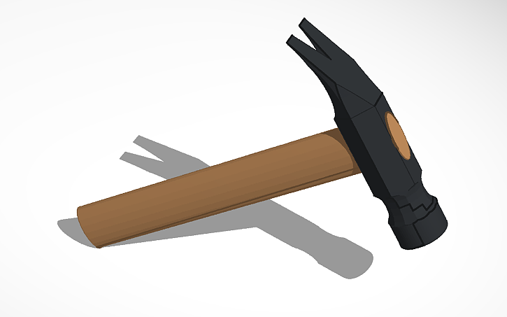 3D design hammer - Tinkercad
