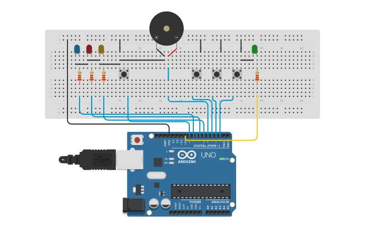 Circuit design Proyecto - Tinkercad