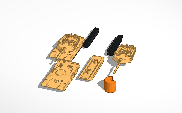 3D design M1 Abrams(U.S.A Tank) | Tinkercad