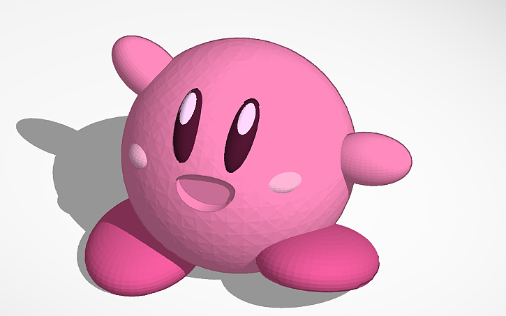 3D design kirby - Tinkercad