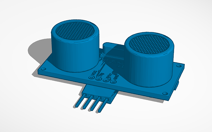 3D design Ultrasonic Sensor - Tinkercad