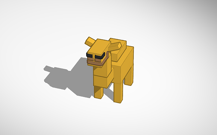 3D design Minecraft Camel - Tinkercad