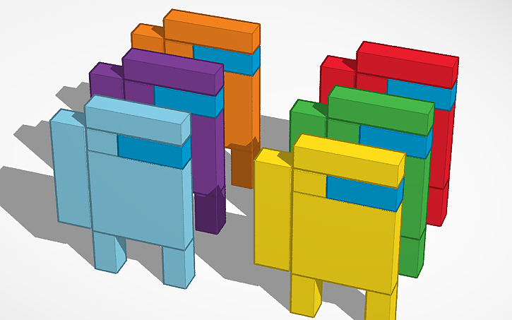 3D design Among Us Team - Tinkercad