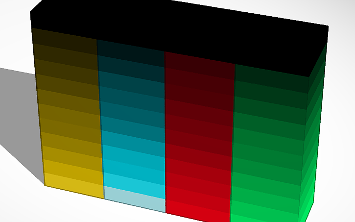 3D design Color gradients - Tinkercad